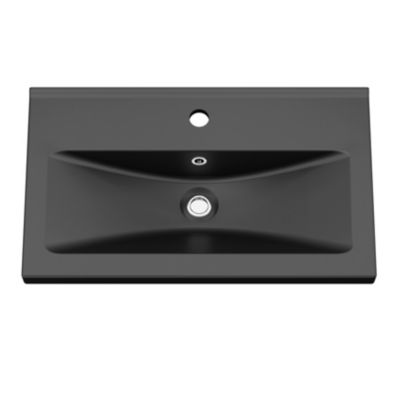 Meuble vasque faible profondeur blanc avec porte-serviettes l.85 x H.82 ...