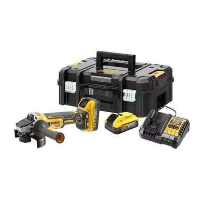 Meuleuse d'angle 18V XR 125 mm (2x5,0 Ah Powerstack) en TSTAK DEWALT ...
