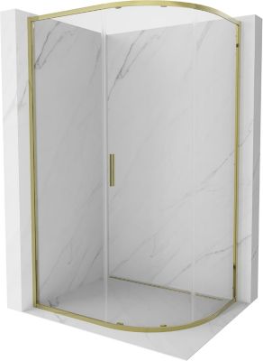 Mexen Exo cabine de douche quart de rond asymétrique coulissante 120 x ...