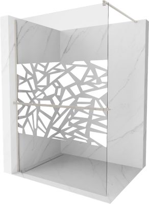 Mexen Kioto+ paroi de douche avec étagère Walk-in 130 x 200 cm, motif ...