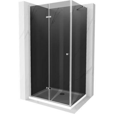 Mexen Lima cabine de douche pliante 70 x 120 cm, graphite, chrome ...