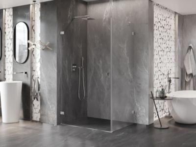 Mexen Lunar-B cabine de douche pivotante gauche 95 x 90 cm, transparent ...