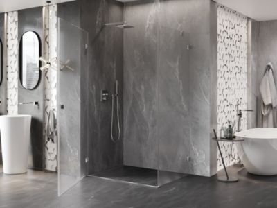 Mexen Lunar-B cabine de douche pivotante gauche 95 x 90 cm, transparent ...