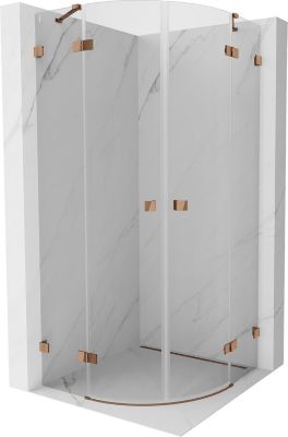 Mexen Lunar cabine de douche semi-circulaire pivotante 100 x 100 cm ...