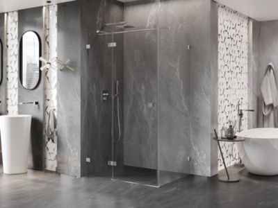 Mexen Lunar T cabine de douche pivotante gauche 125 x 80 cm ...