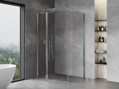 Mexen Mist T cabine de douche pivotante 90 x 120 cm, transparent ...