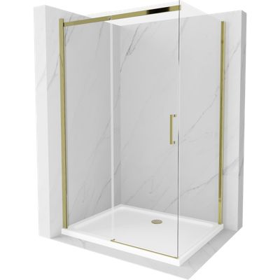 Mexen Omega cabine de douche coulissante 130 x 80 cm, transparent ...