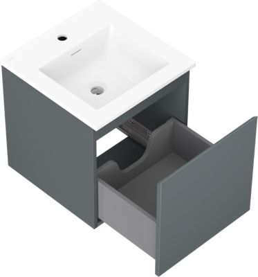 Mexen Orio armoire de salle de bain 45 cm avec lavabo Otis, 1 tiroir ...