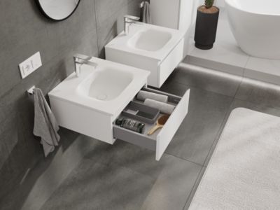 Mexen Orio meuble de salle de bain 50 cm avec lavabo Vela, 1 tiroir ...