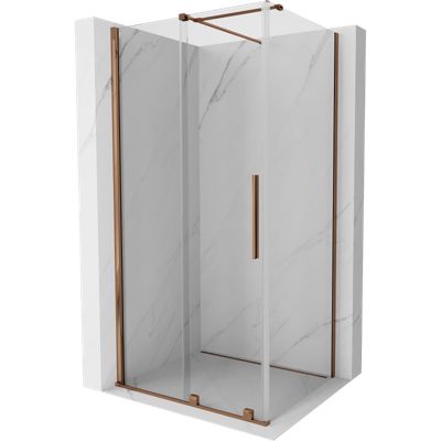 Mexen Velar cabine de douche coulissante 100 x 120 cm, transparent, or ...