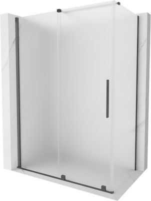 Mexen Velar cabine de douche coulissante 160 x 70 cm, givré, gris ...