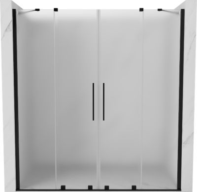 Mexen Velar Duo porte de douche coulissantes 200 cm, givre, noir - 871 ...