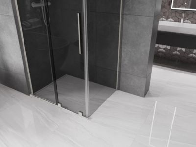 Mexen Velar L cabine de douche coulissante 100 x 70 cm, graphite ...