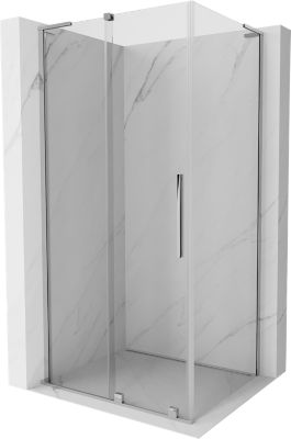 Mexen Velar L cabine de douche coulissante 90 x 110 cm, transparent ...