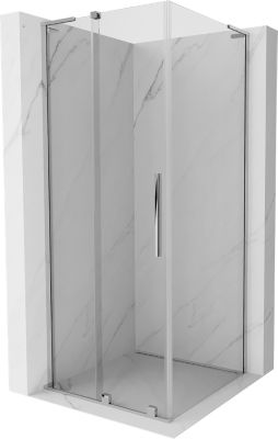 Mexen Velar L cabine de douche coulissante 90 x 90 cm, transparent ...