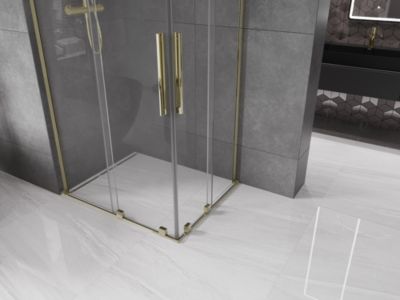 Mexen Velar L Duo cabine de douche coulissante 90 x 80 cm, transparent ...