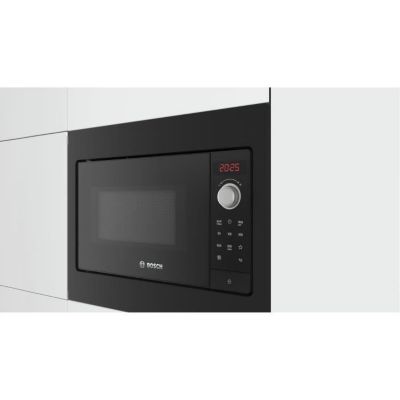 Micro-ondes encastrable 20l 800w noir Bosch BFL523MB3F série 2