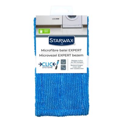 Microfibre pour balai Clic Système Starwax L.24 x l.12 cm | Castorama
