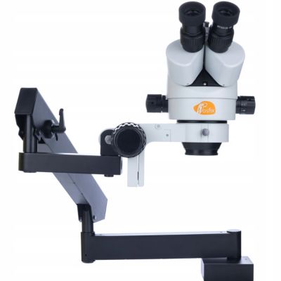 Microscope Stéréoscopique Trinoculaire Neptune Pro - Zoom 7x-45x, Bras ...