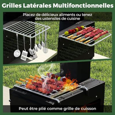 Mini-poêle à Bois Compact de Table,avec Grille, Rechaud Bois en Acier ...