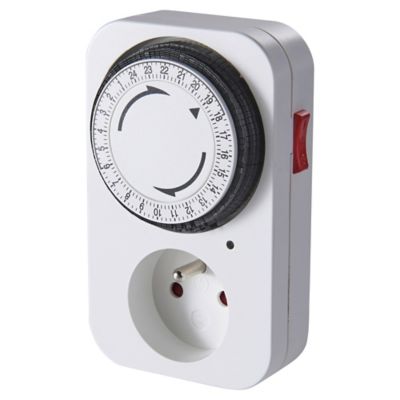 Minuterie mécanique à programmation quotidienne intérieure LAP | Castorama