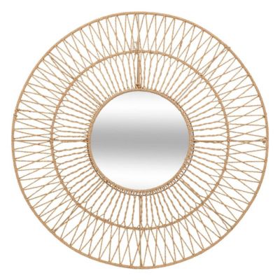 Miroir corde Millie beige H75cm - Atmosphera | Castorama