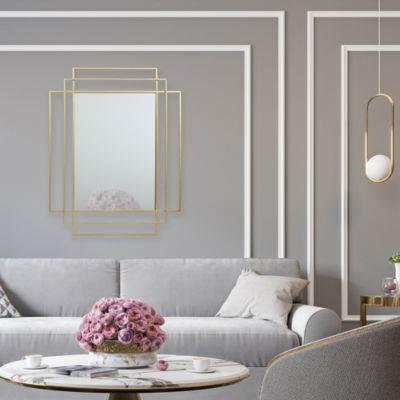 Miroir - HOME DECO FACTORY - Art Deco - Doré
