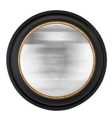 Miroir rond convexe style vintage effet mat noir ⌀100 x L.100 x H.100 x ep.5 cm | Castorama