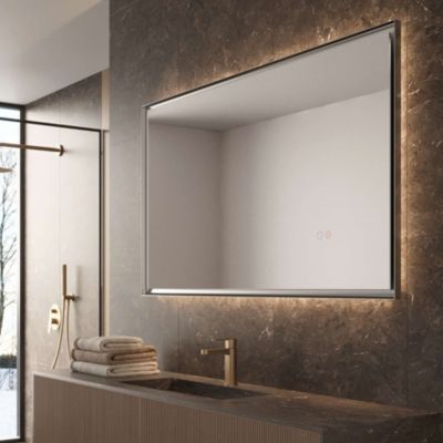 Miroir Salle de Bains Lumineux CALIFORNIA Anti-Buée et Triled Rétro ...