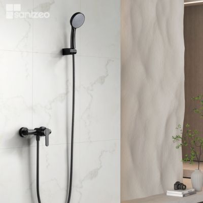 Mitigeur de Baignoire et Douche anti-calcaire Noir Mat IMEX ROMA BDR001 ...