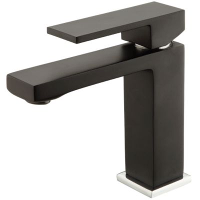 Mitigeur lavabo bas noir Essebagno Fangolo | Castorama