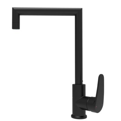 Mitigeur évier noir mat Essebagno Fangolo | Castorama