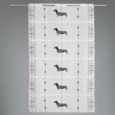 Black Friday Modulable brodé teckel (58x90 cm - Blanc)