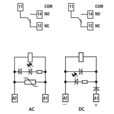 Module relais Finder série 4C 4C.01.9.012.0050 1 inverseur 12 V DC