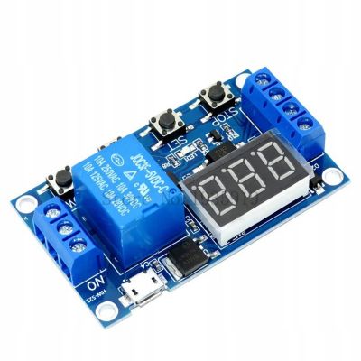 Module Relais Temporisé Micro USB - 0-999 Min, 6-20V ou 5V USB, 10A ...