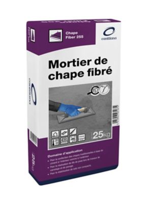 Mortier de chape fibré 255 Cantillana 25 kg