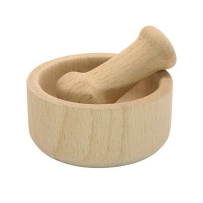 Mortier et pilon de cuisine en bois Fackelmann Wood Edition | Castorama