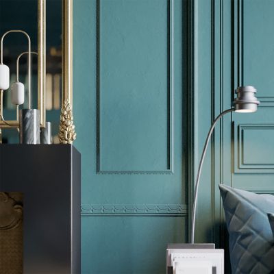 Moulure murale décorative en bois ROYALE - 3 x 100 cm - Brut sans ...