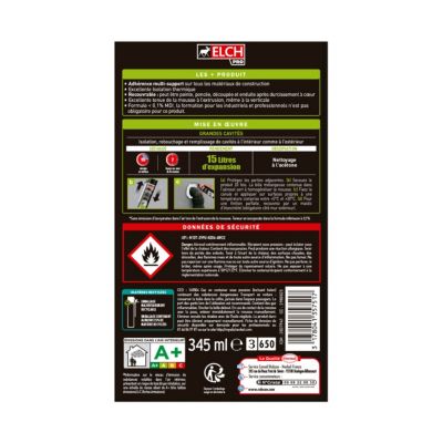 Mousse expansive Elch Pro 500ml, lot de 2