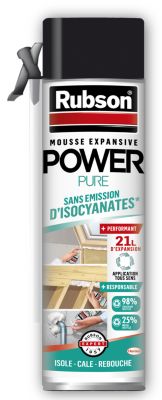 Mousse Expansive Rubson Power Pure Aérosol, 21L | Castorama