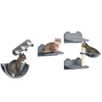 Mur d'escalade pour chat - arbre à chat design mural - griffoirs ...