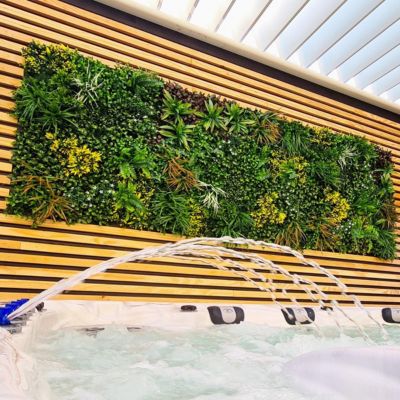 Mur Végétal Artificiel Jungle 1x1m Feuillage Luxuriant Premium MGS