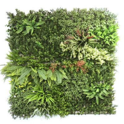 Mur végétal synthétique - Printemps poétique - Intérieur et extérieur - 1m x 1m | Castorama