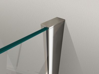 NALA Paroi de douche walk-in avec porte pivotante garde-boue h 200 - 70 ...