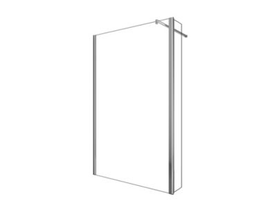 NALA Paroi de douche walk-in avec porte pivotante garde-boue h 200 - 70 ...