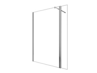 NALA Paroi de douche walk-in avec porte pivotante garde-boue h 200 - 70 ...