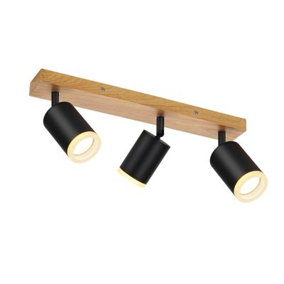 NETTLIFE Spot de plafond spots de plafond noirs lampe de cuisine GU10 ...