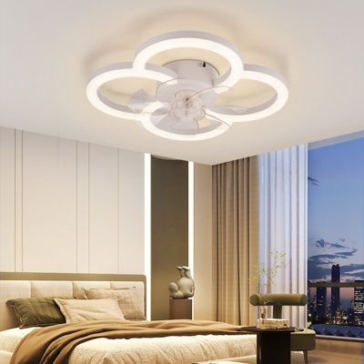 NETTLIFE Ventilateur de Plafond LED avec Éclairage Silencieux Mode Été ...