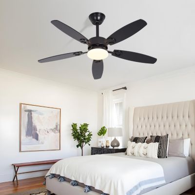 NETTLIFE Ventilateur Plafond LED Silencieux Pales Réversibles ...