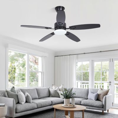 NETTLIFE Ventilateur Plafond LED Silencieux Pales Réversibles ...